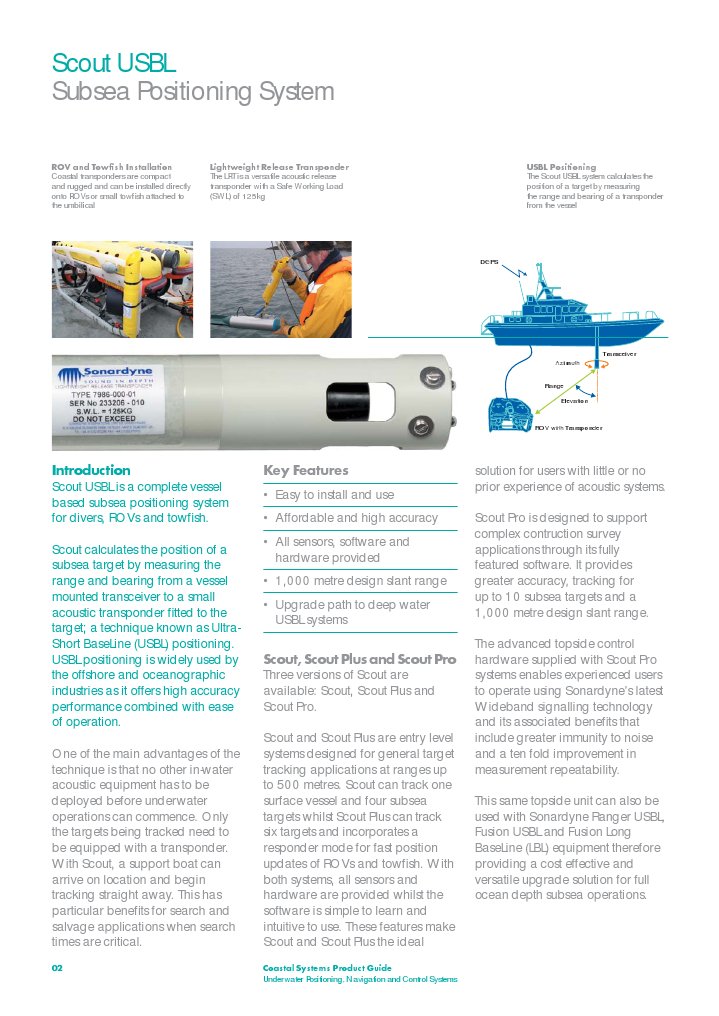 Sonardyne Scout USBL | Subsea (Technology) | Navigation