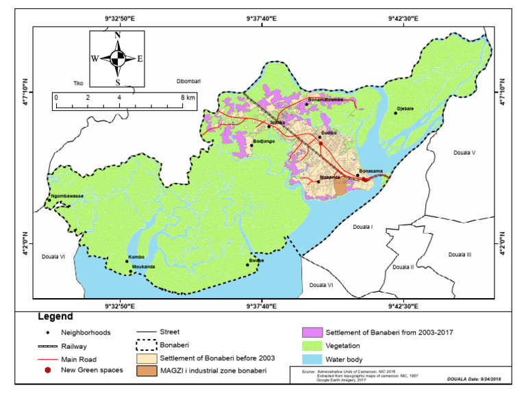 Bonaberi Map and Neighborhoods Overview | PDF