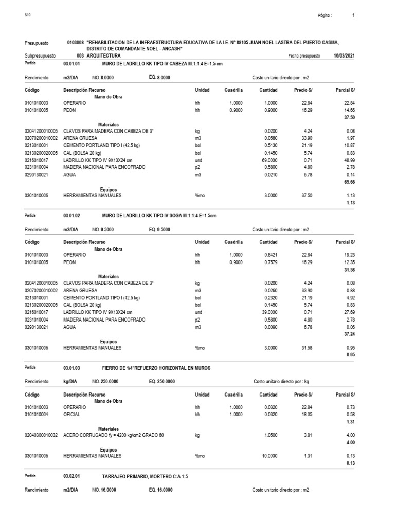 Acu - Arquitectura | PDF | Material compuesto | Albañilería