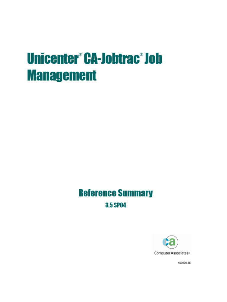 Jobtrac Reference Guide | PDF | Copyright | License