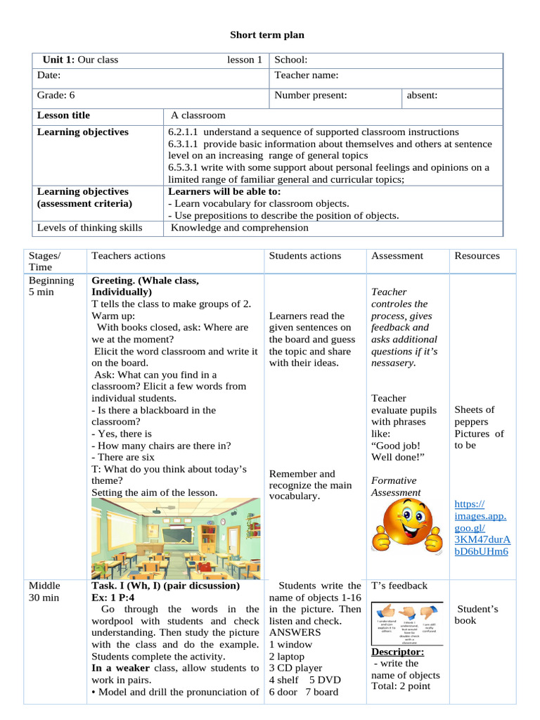 Eng Plus 6 MSA Term 1 | PDF | Reading Comprehension | Question