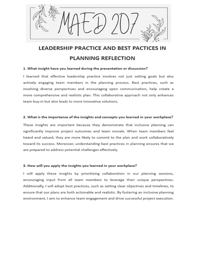 Best Practices for Collaborative Leadership | PDF