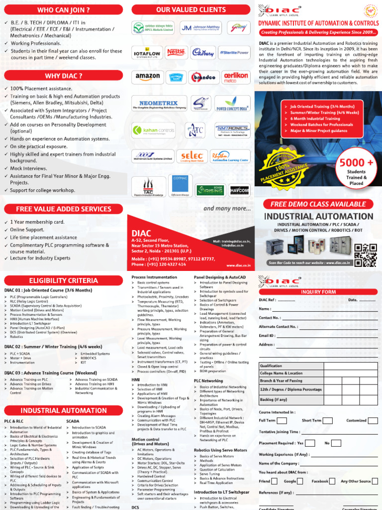 DIAC Training Brochure | PDF