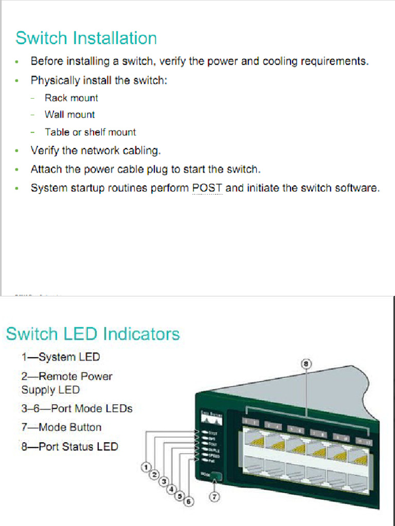 Module #1 Lesson05 Starting A Switch | PDF