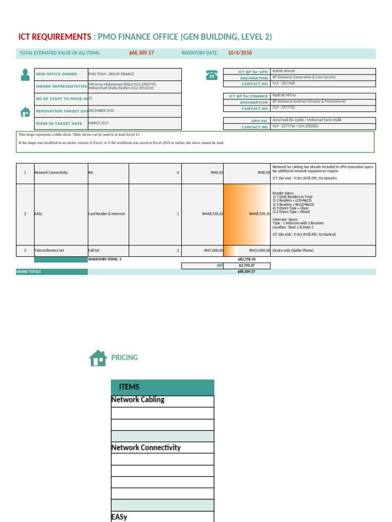 BP Estimation Quotation to Customer V3 | PDF | Computer Network | Computing