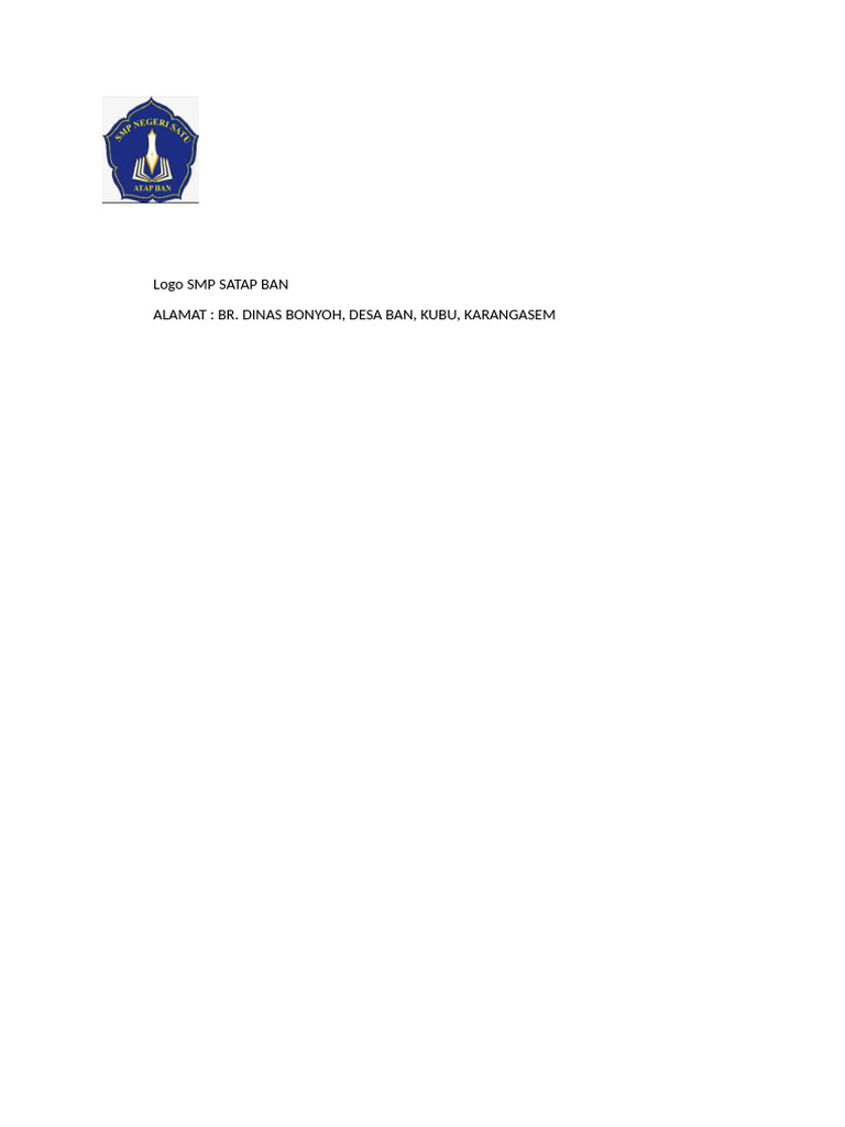 Logo SMP SATAP BAN | PDF