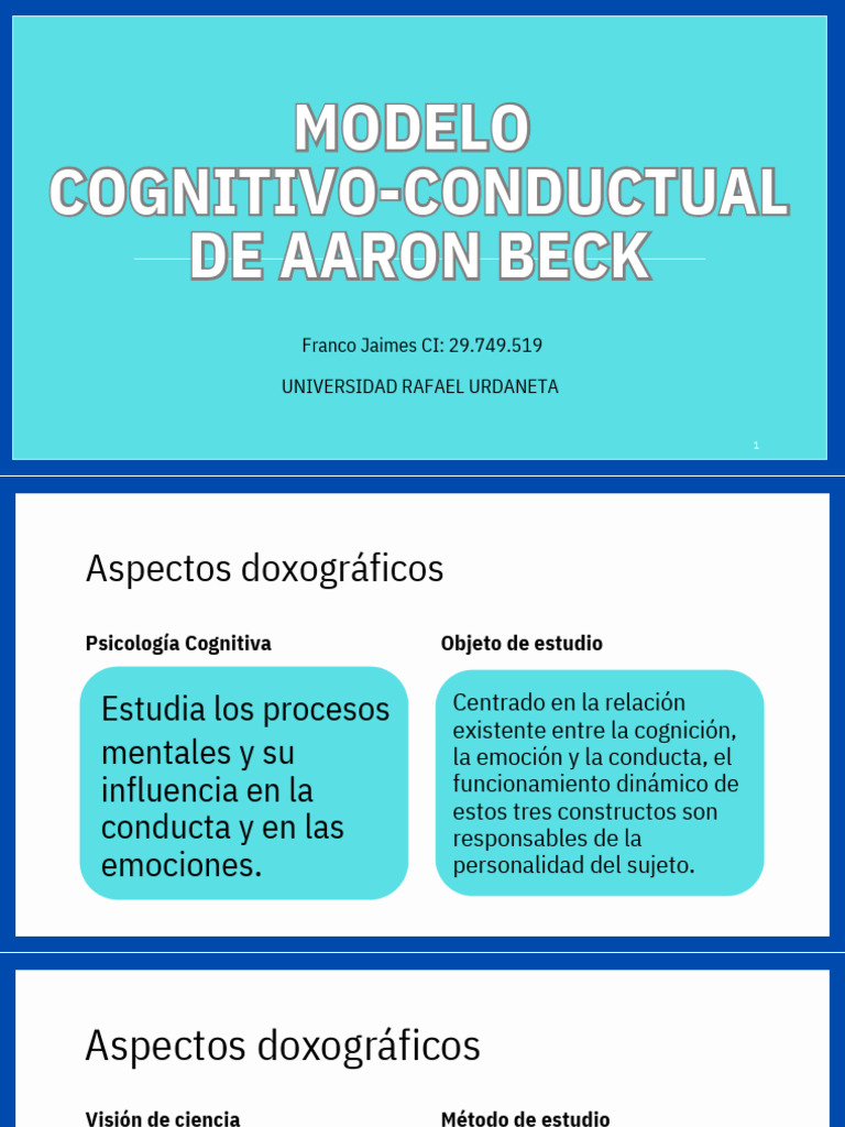 Aaron Beck | PDF | Cognición | Pensamiento