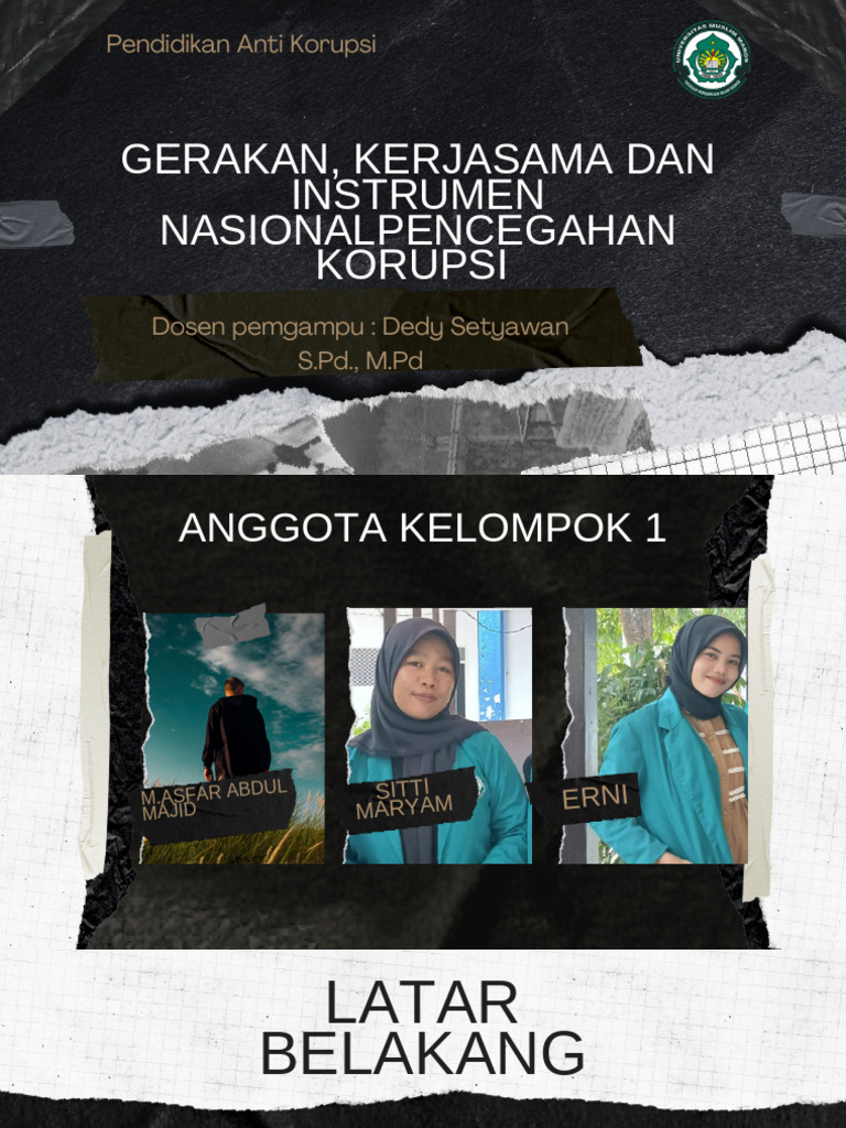 KLP 1 (Pendidikan Anti Korupsi) - 20241208 - 013050 - 0000 | PDF