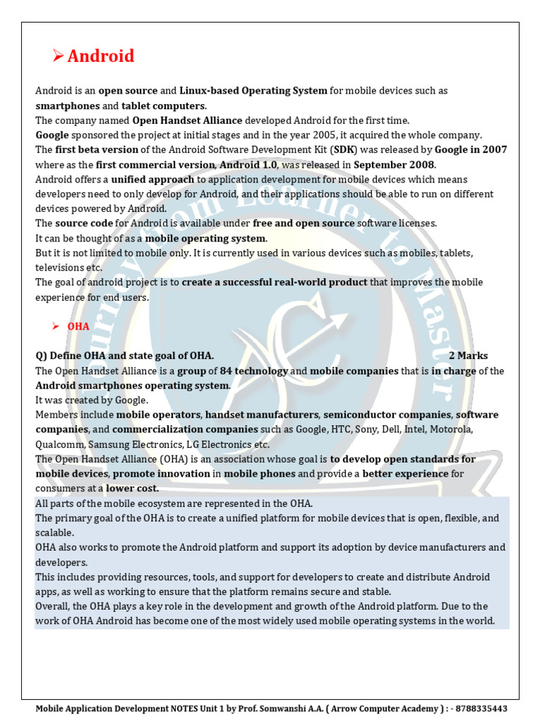 Chapter 1 | PDF | Android (Operating System) | Mobile App