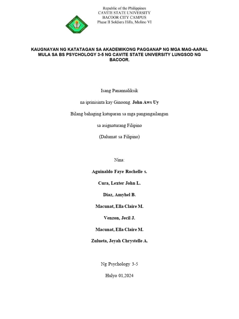 PANANALIKSIK DALUMAT FINAL G5 | PDF