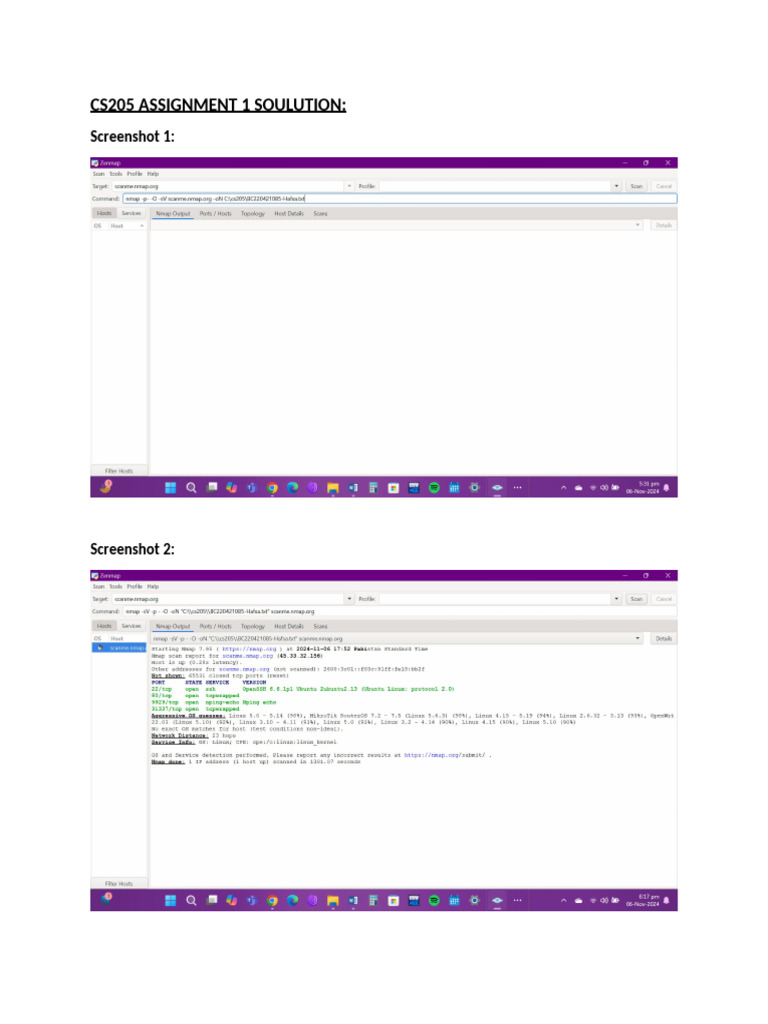 CS205 ASSIGNMENT 1 SOULUTION | PDF