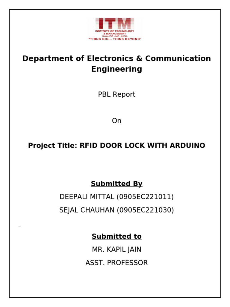 Final - Project - Report - of - PBL - 11 &30 | PDF | Radio Frequency ...