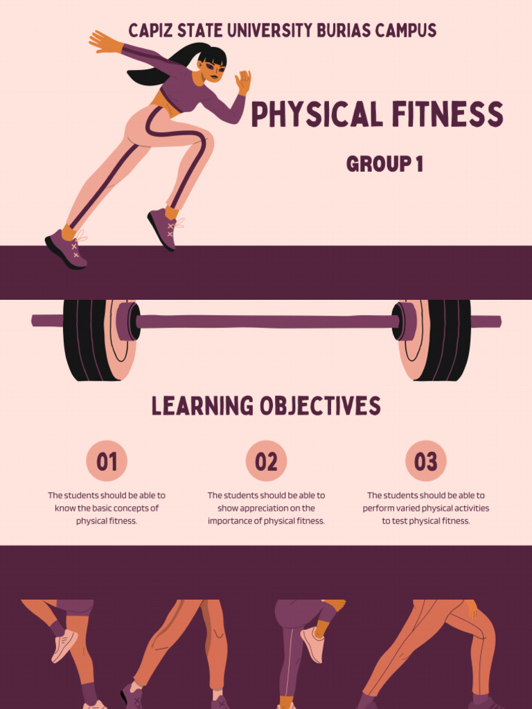 Beige and Purple Illustrated Physical Education Physical Fitness ...