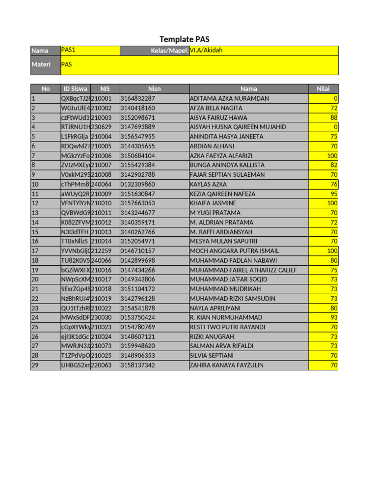 PAS SBDP kls 4 | PDF