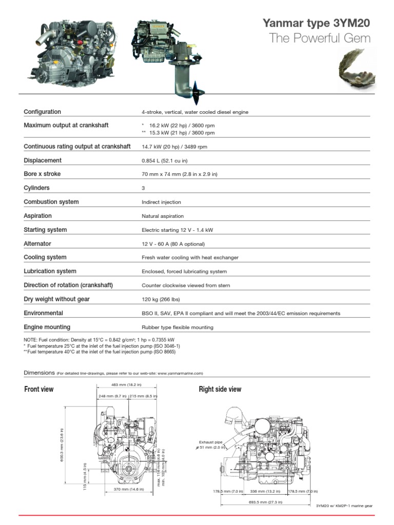Yanmar 21 HP | PDF | Horsepower | Engines