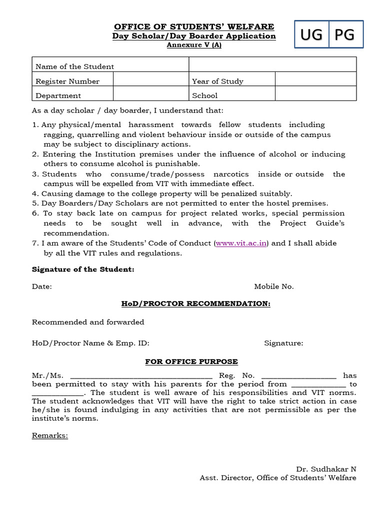 Day Boarder Annexure V 11.08.2024 | PDF | Justice | Crime & Violence