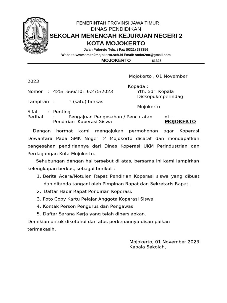 Lampiran Juknis Kopsis | PDF