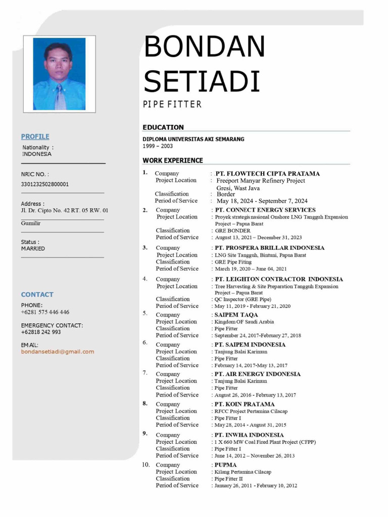 CV Bondan - S | PDF