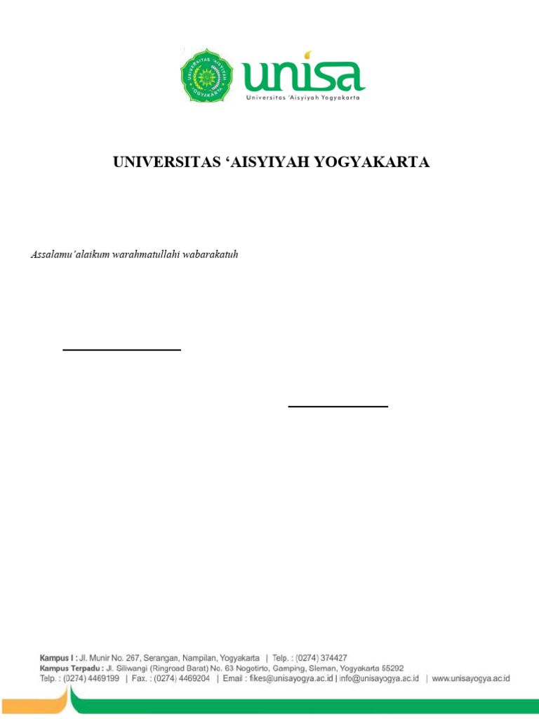 Panduan Wisuda Daring UNISA | PDF