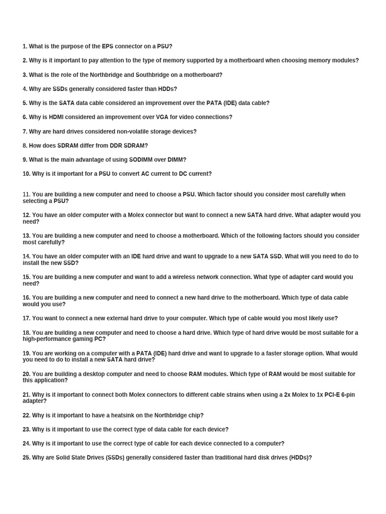 TAKE-HOME-QUIZ | PDF | Hard Disk Drive | Solid State Drive