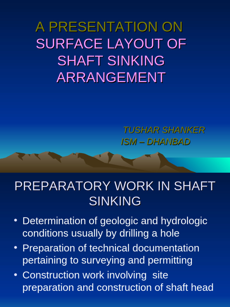 Education Shaft Sinking Docs08 | PDF