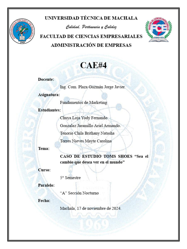 CAE#4 TOMS SHOES - Sea El Cambio Que Desea Ver en El Mundo - AGonzalez ...