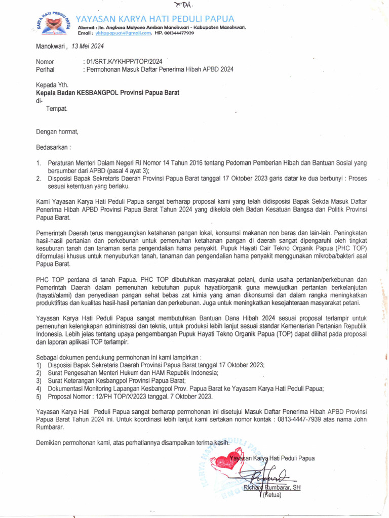 Hibah 2025 YKHPP | PDF