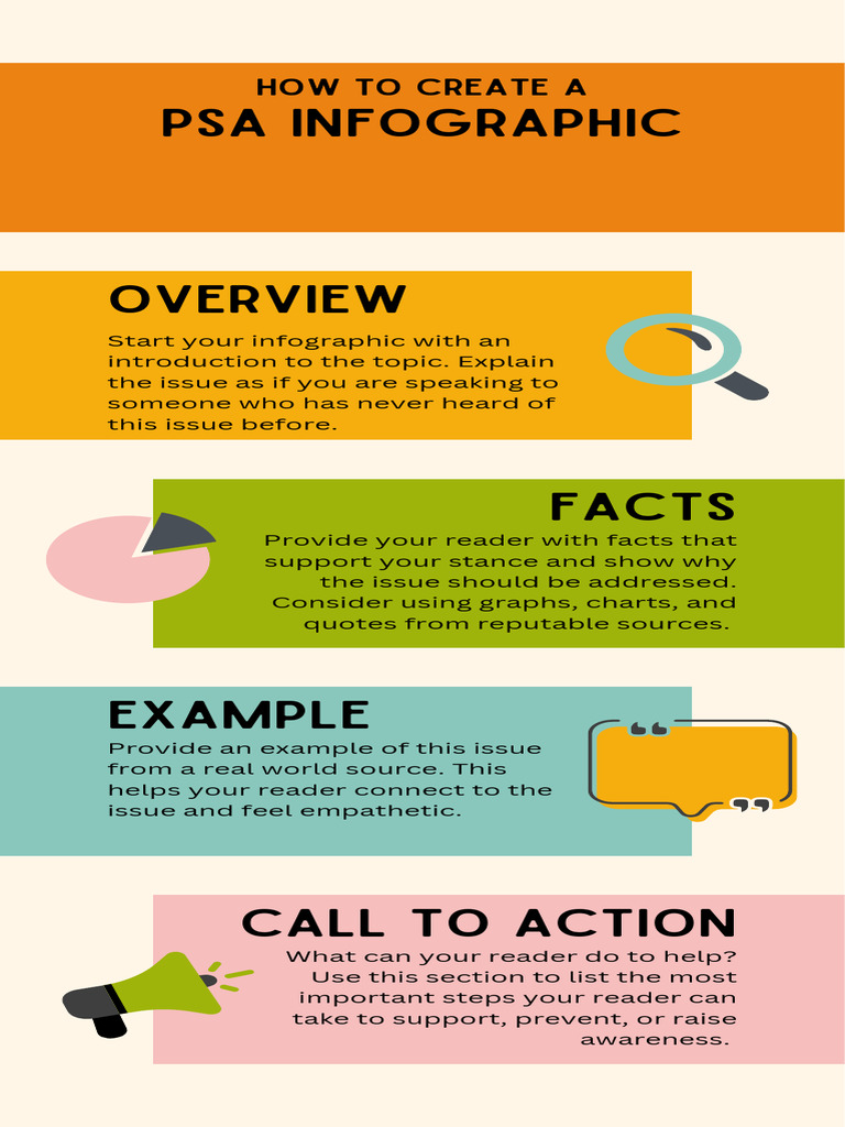 Colorful Bold Student PSA Infographic Walkthrough Template PDF | PDF