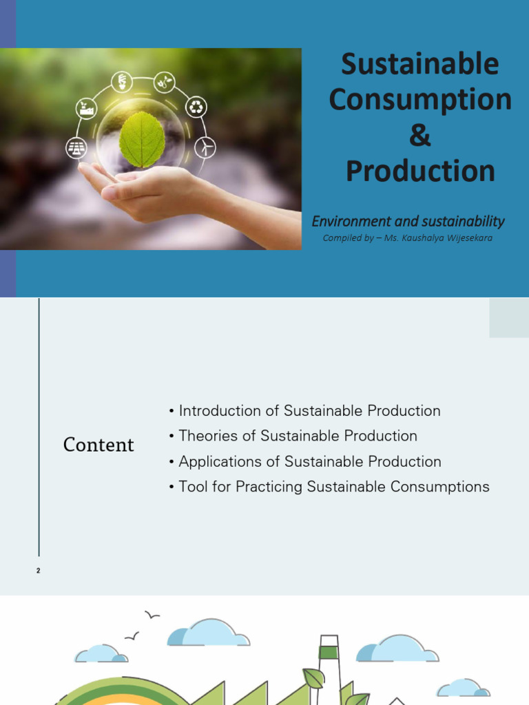 Sustainable Consumption & Production Guide | PDF | Efficient Energy Use ...