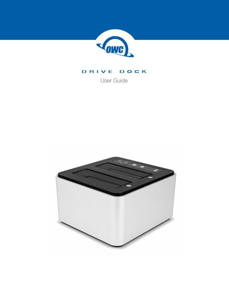 OWC Drive Dock MANT2U3DRVDK - R8W | PDF | Usb | Floppy Disk