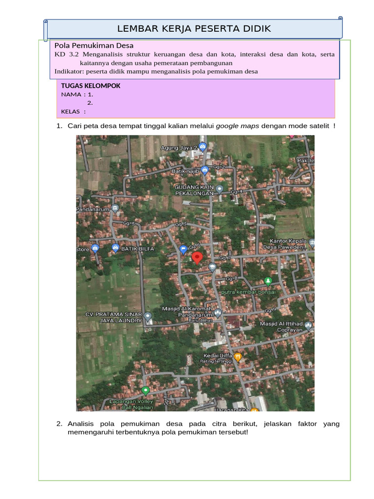 LKPD Pola Desa | PDF