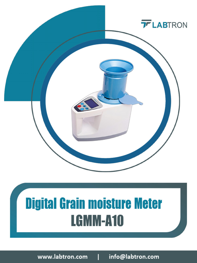 Digital Grain Moisture Meter LGMM A10 | PDF | Weighing Scale | Measurement
