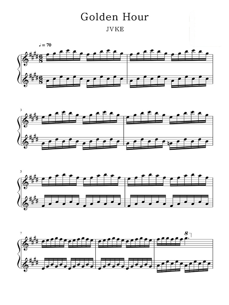 JVKE - Golden Hour | PDF