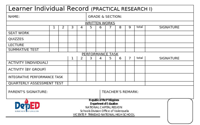 Generic Scorechart | PDF