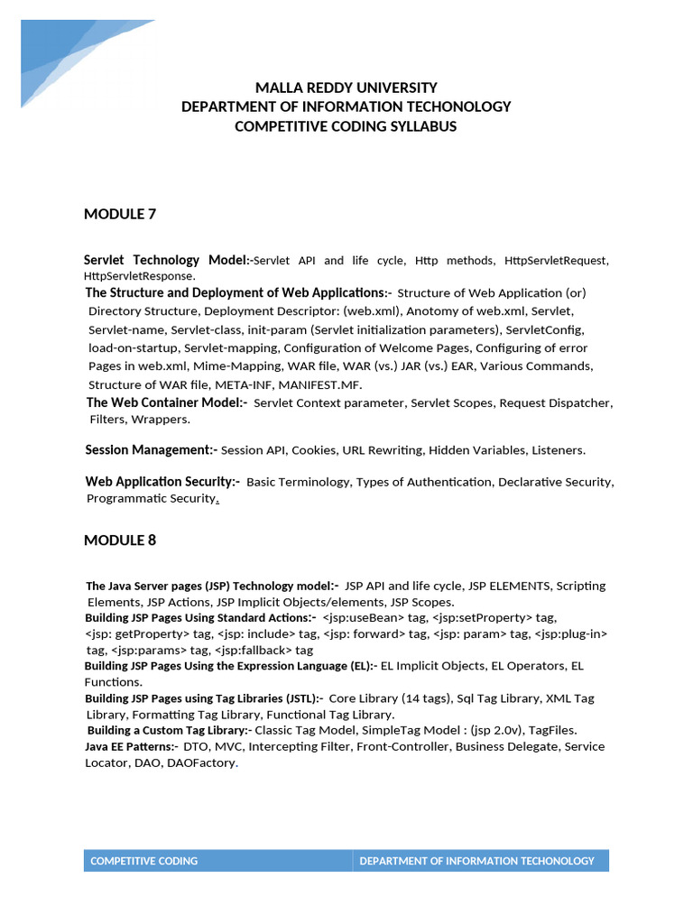 Competitive Coding SYLLABUS (1) - 2 | PDF