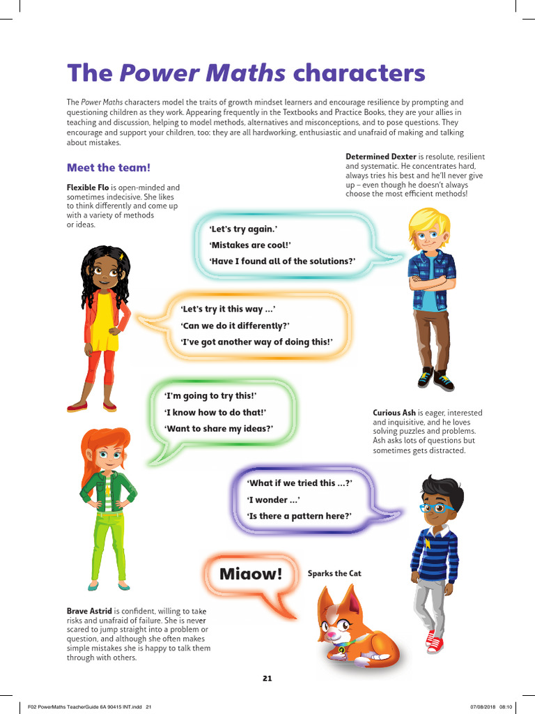 The Power Maths Characters | PDF | Cognition | Learning