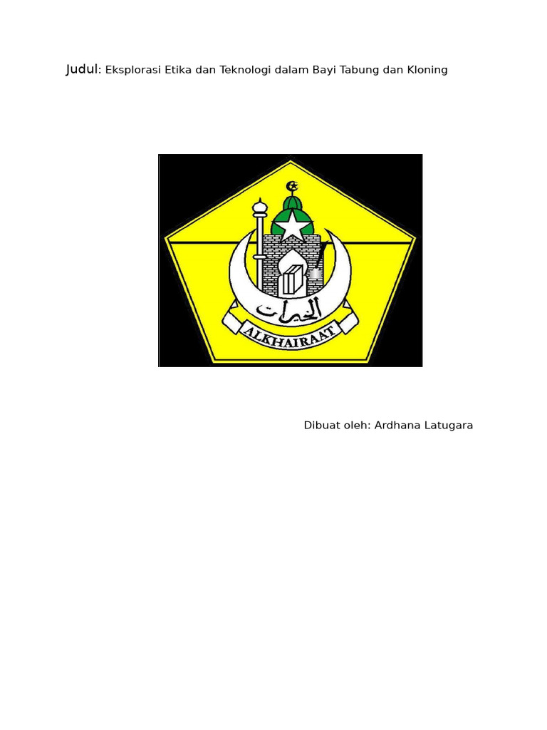 Metode Bayi Tabung Aray Latugara | PDF