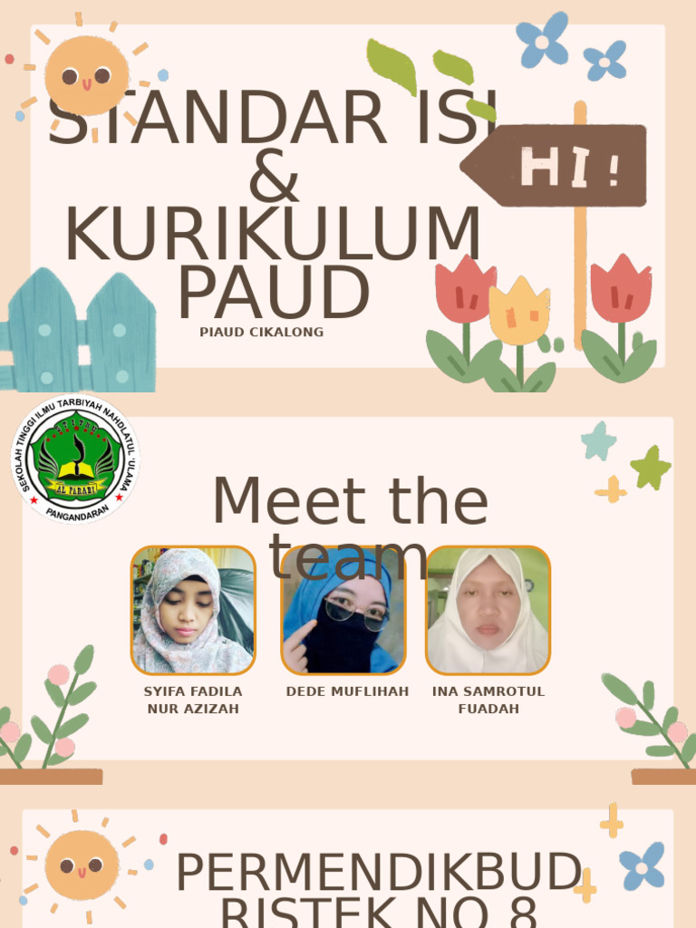 Standar Isi PAUD Permendikbud 2024 | PDF