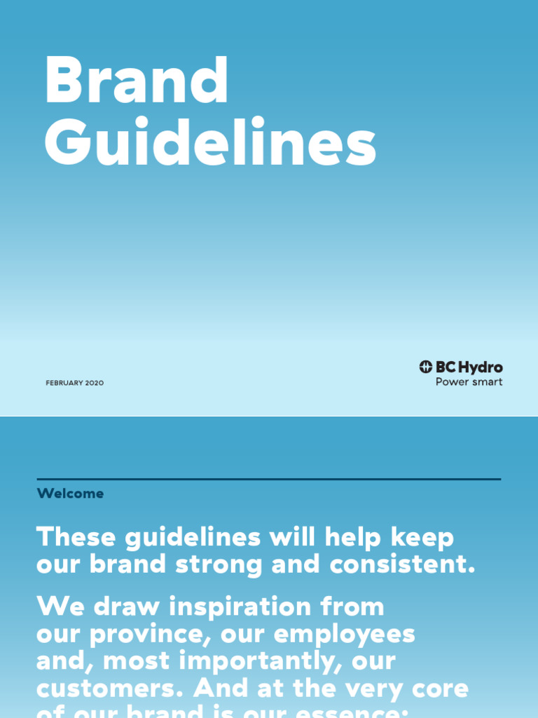 BC Hydro Brand Guidelines Overview | PDF | Typography | Typefaces
