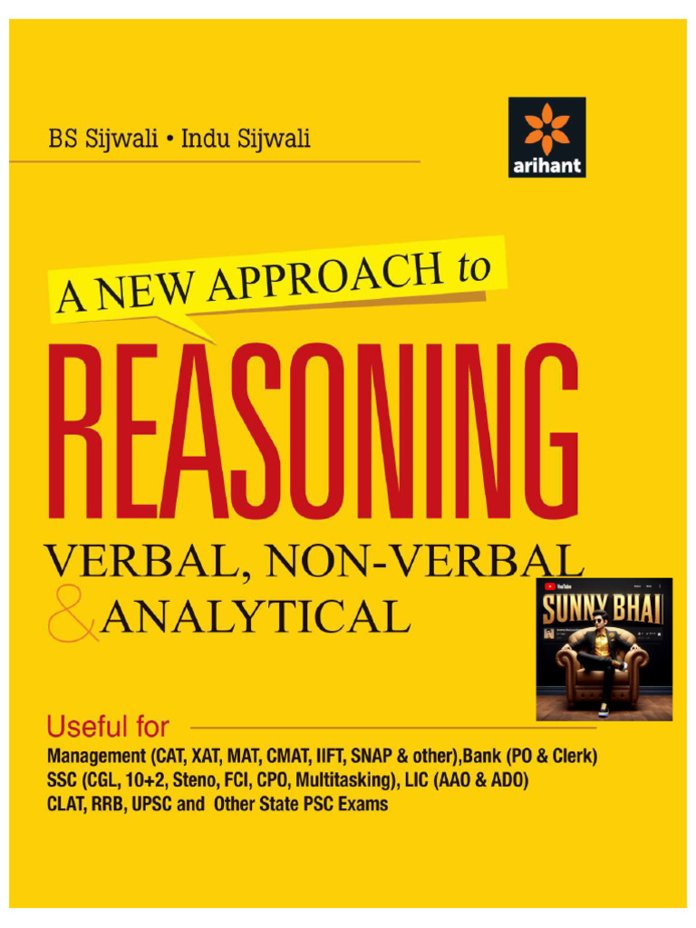 A New Approach To REASONING Book by Arihant #Admin | PDF
