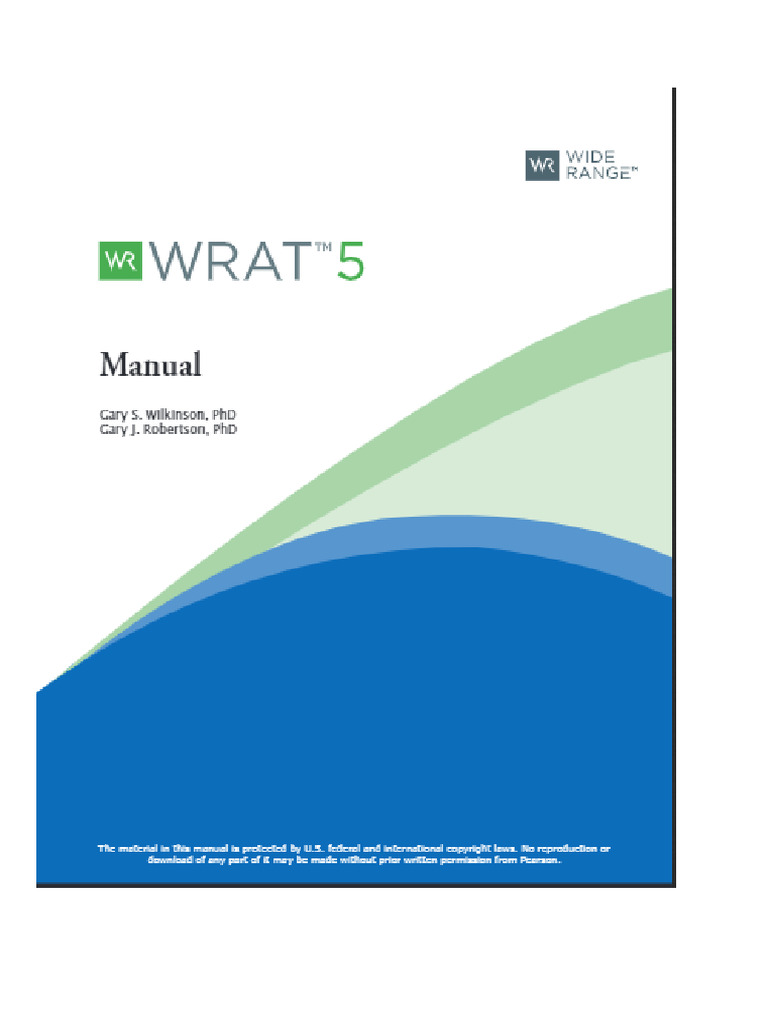 WRAT5 QG Digital Manual | PDF