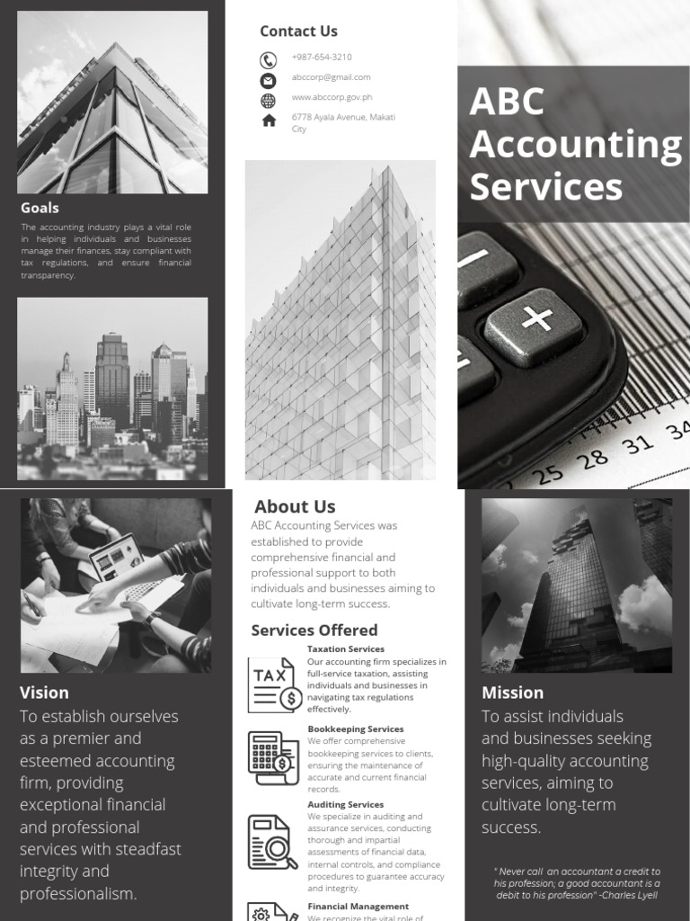 ABC Corp Brochure | PDF | Audit | Accounting