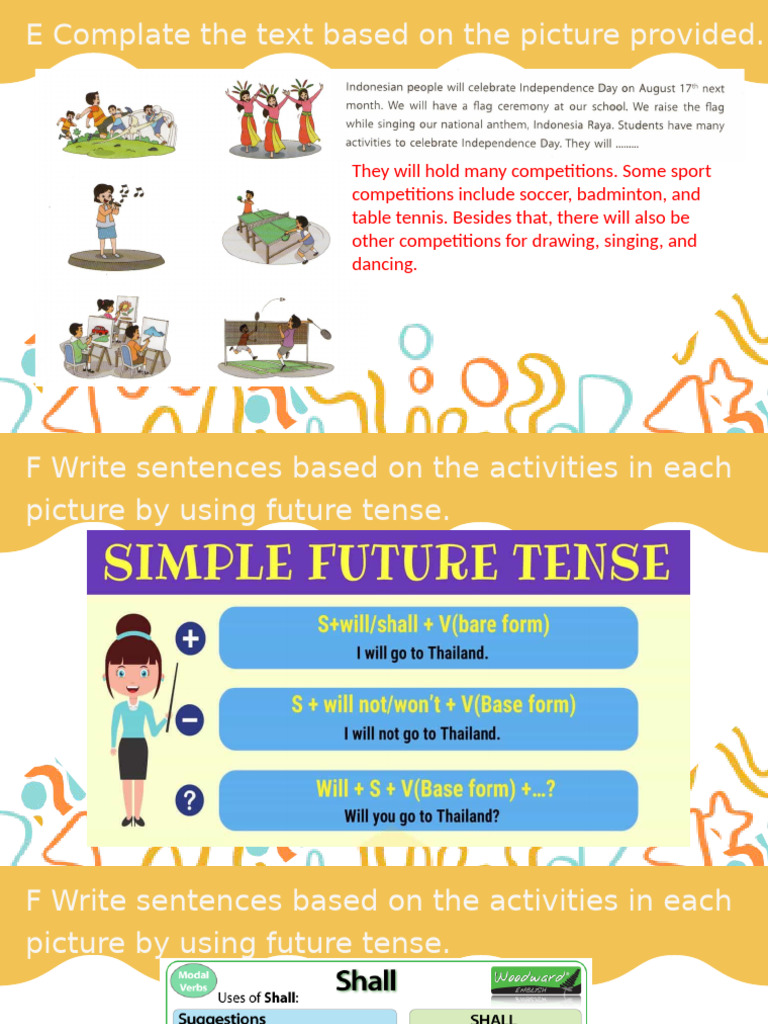 Future Tense Activities and Competitions | PDF
