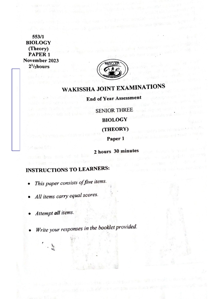 S.-3-BIO-WAKISSHA-EOY-2023 | PDF