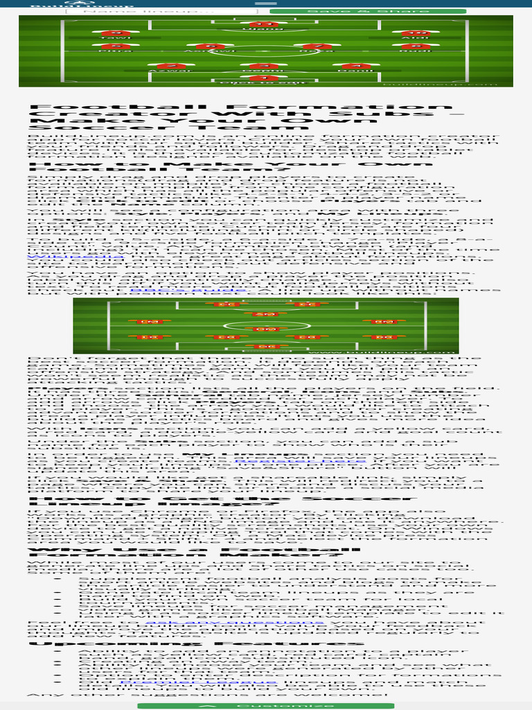 Soccer Formation Creator Tool | PDF | Computing | Icon (Computing)
