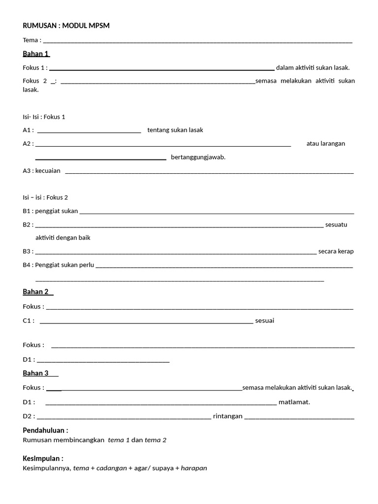 Templete Rumusan | PDF
