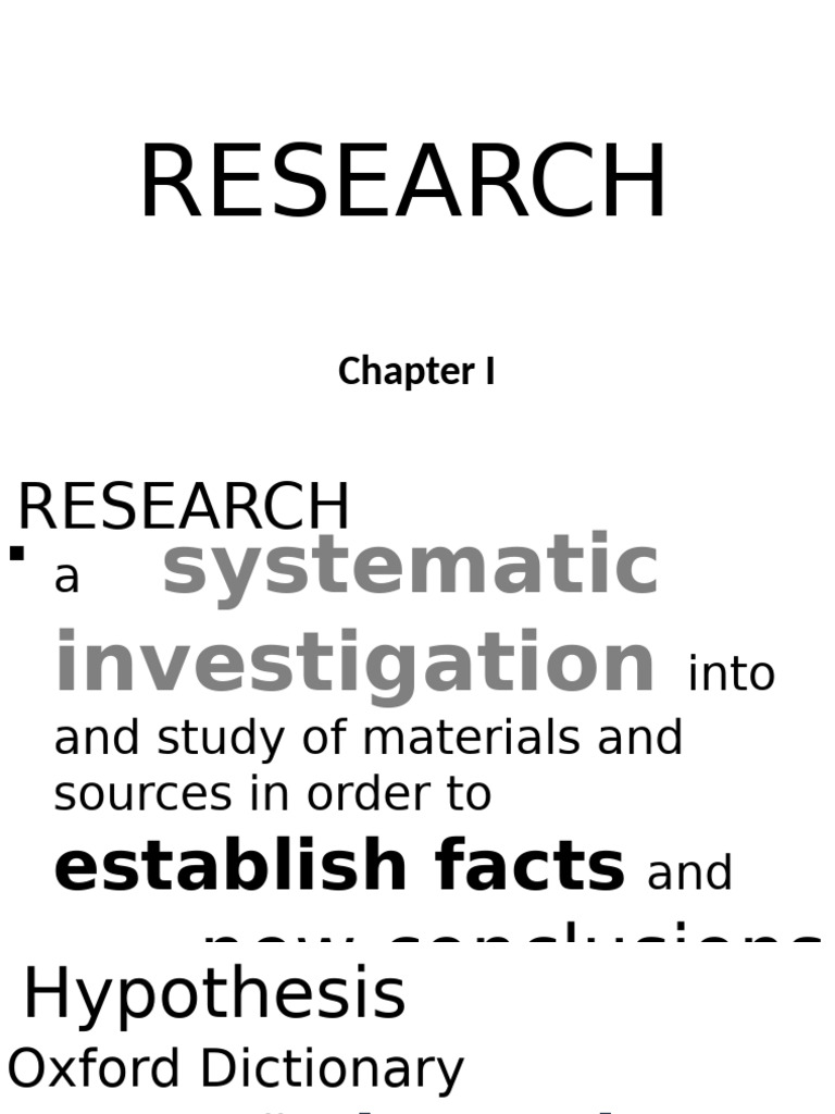 RESEARCH Hypothesis | PDF