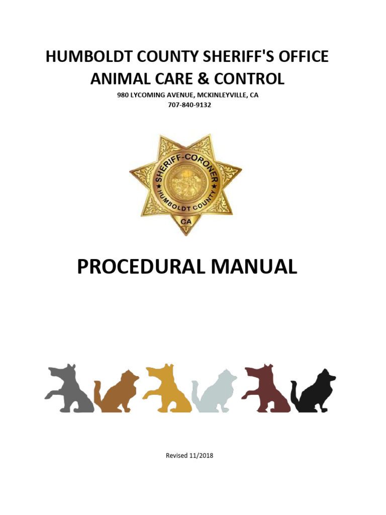 Animal Control Procedural Manual | PDF | Internet | Leash