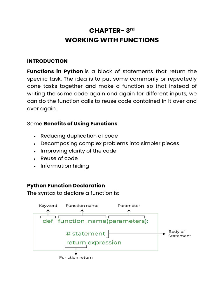 Ch 3 Notes And Questions 1 Pdf Parameter Computer Programming