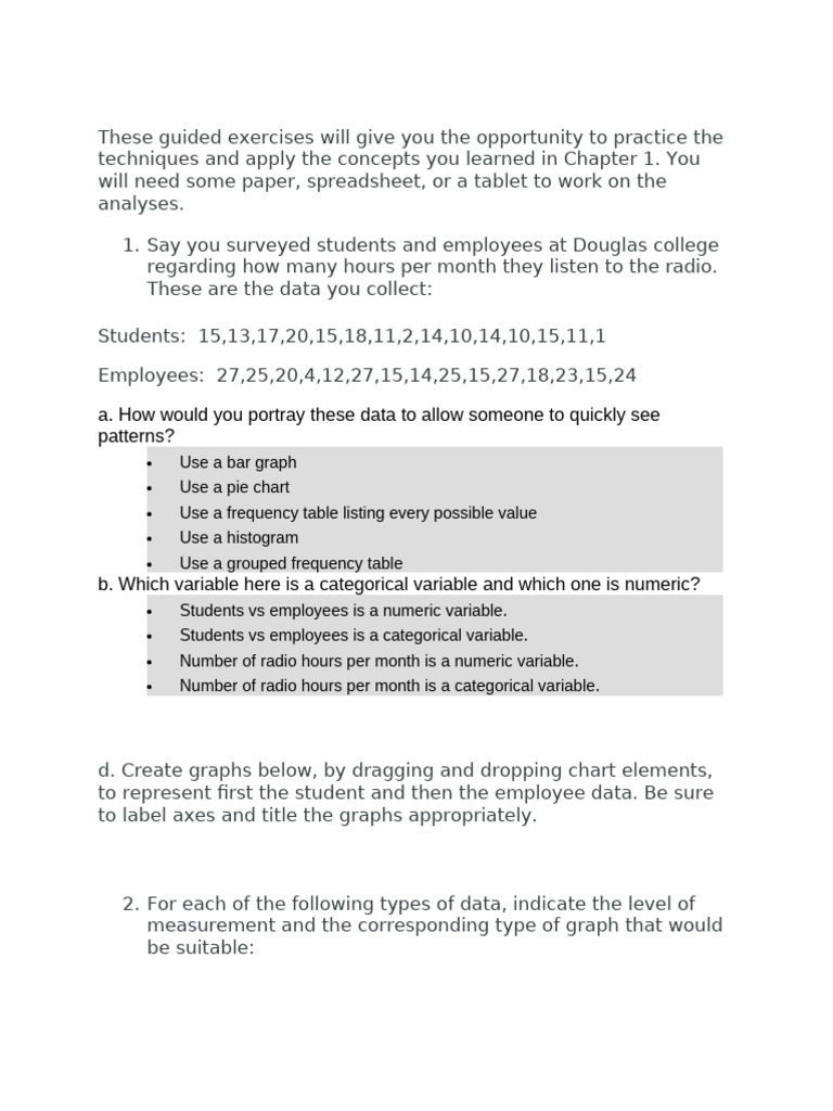 Psych Stat Worksheet 2 | PDF | Variance | Histogram